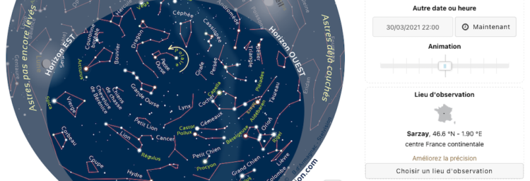 Tout savoir sur la nouvelle Carte du ciel en ligne de Stelvision
